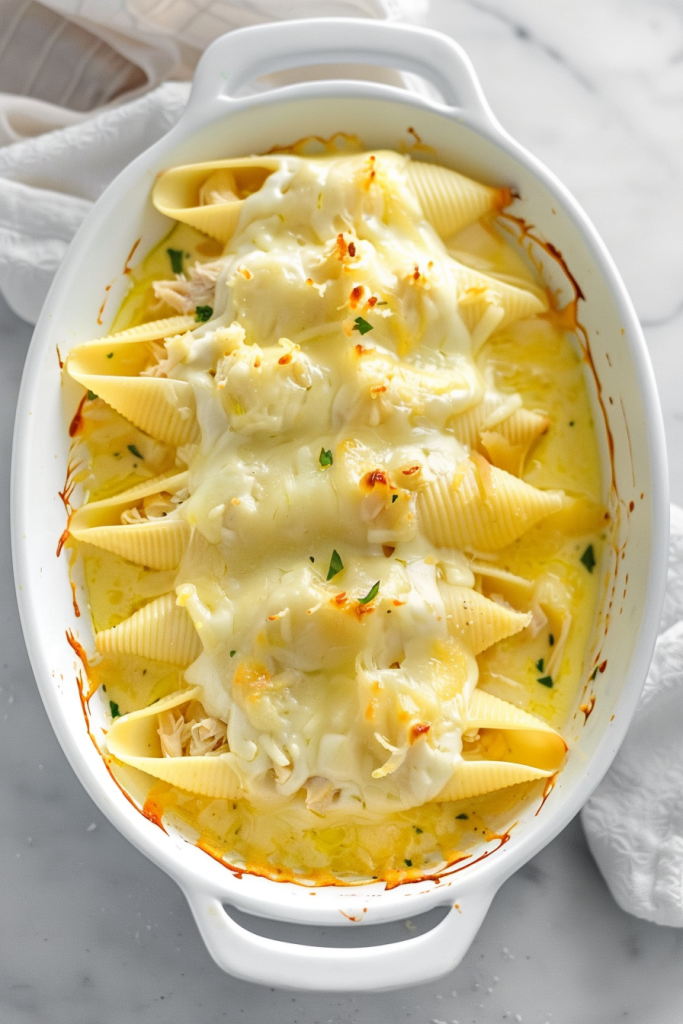 Chicken And Stuffing Stuffed Shells