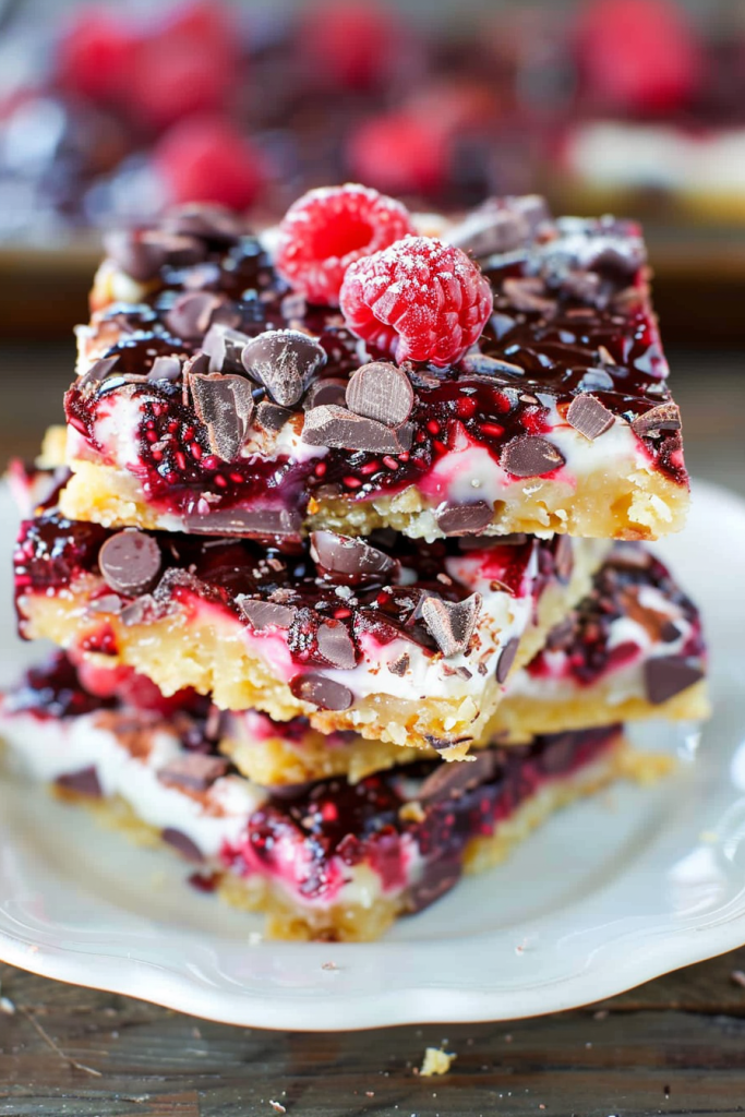 Chocolate Raspberry Magic Bars