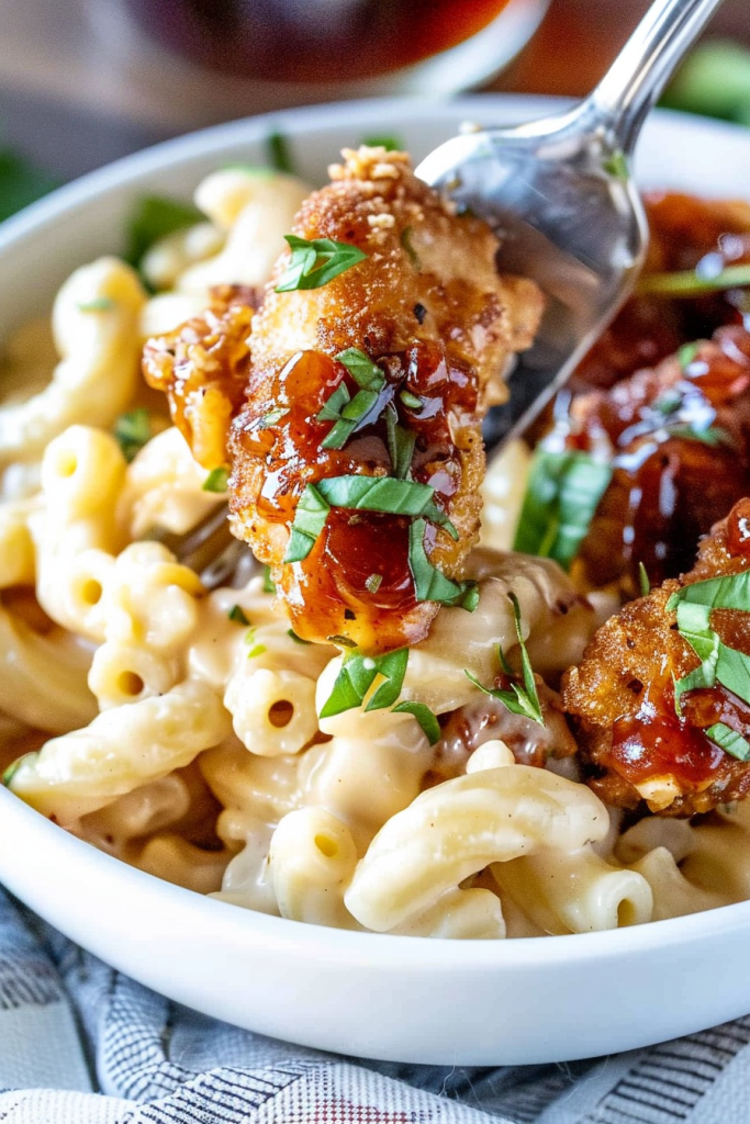 Honey Pepper Chicken Mac and Cheese