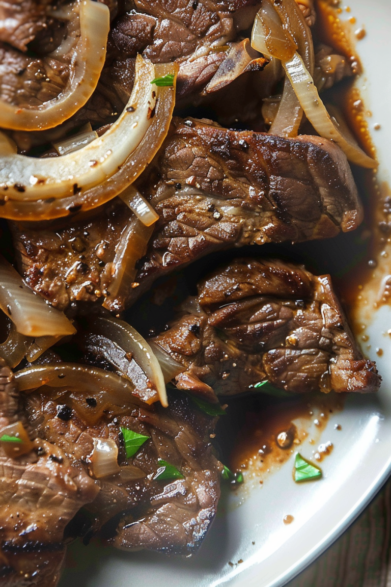 Classic Beef Liver with Sauteed Onions