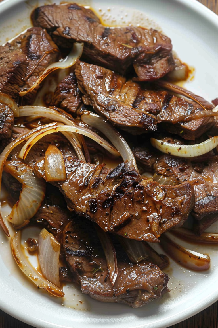 Classic Beef Liver with Sauteed Onions