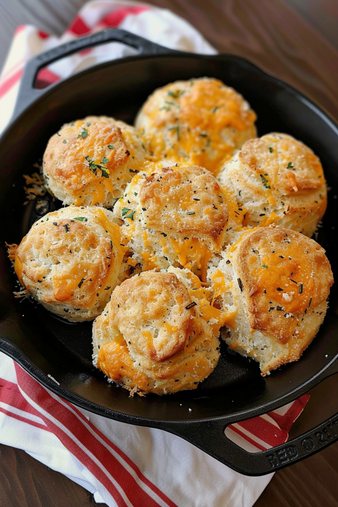 Homemade Cheddar Garlic Biscuits