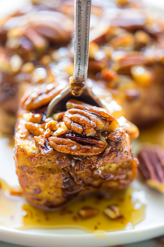 Overnight Pecan Pie French Toast