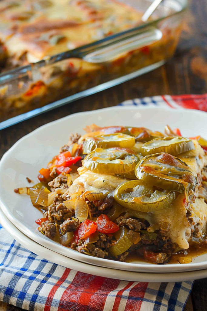 Southern Five Layer Beef Casserole
