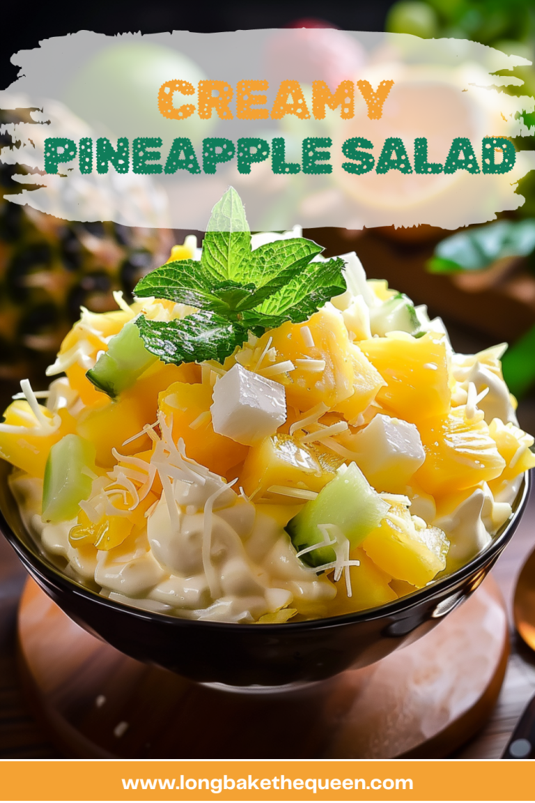 Creamy Pineapple Salad - Sweet and Tangy Dessert Delight