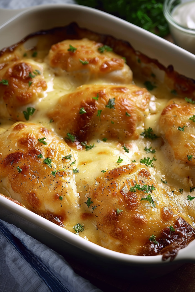 Tender Chicken Delight - Creamy and Cheesy Recipe