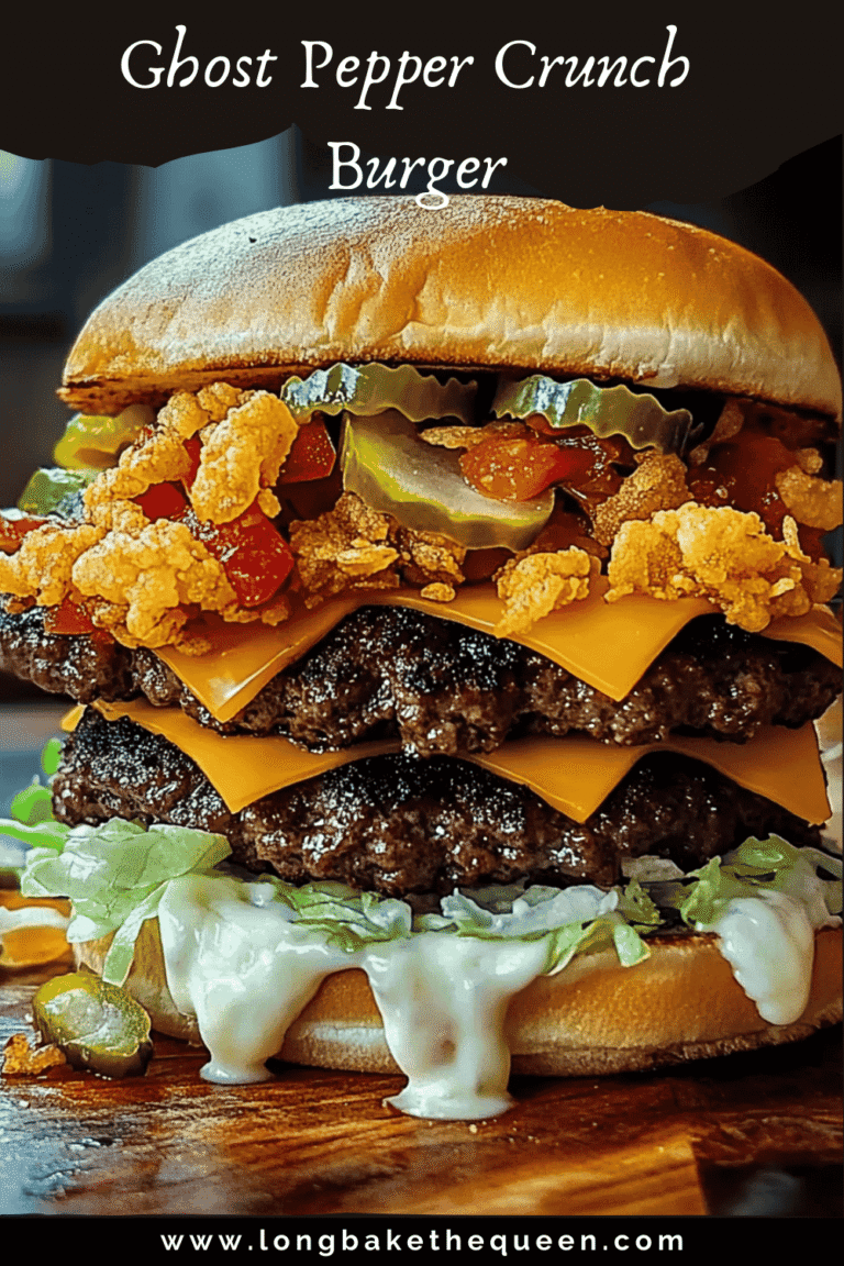 Ghost Pepper Crunch Burger Volcano | Spicy Burger Recipe