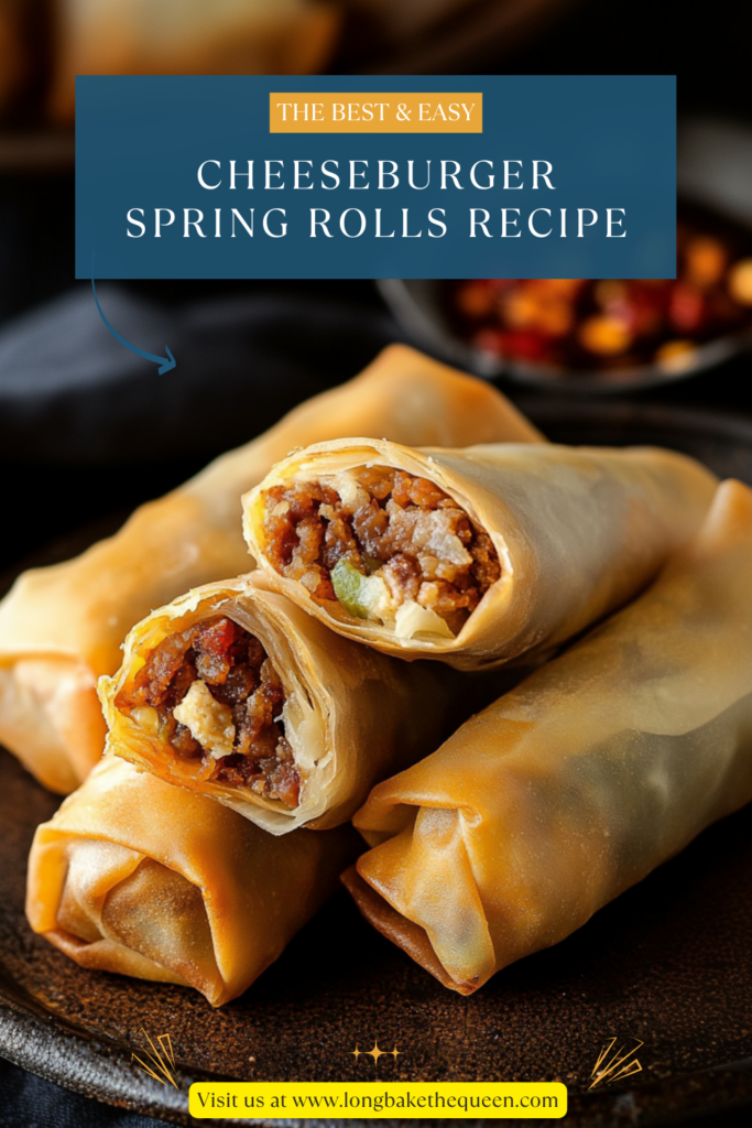 Cheeseburger Spring Rolls Recipe