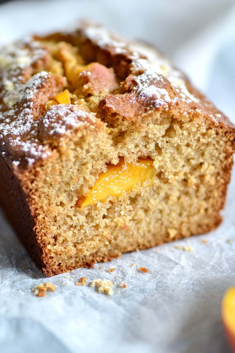 Moist Spiced Peach Bread