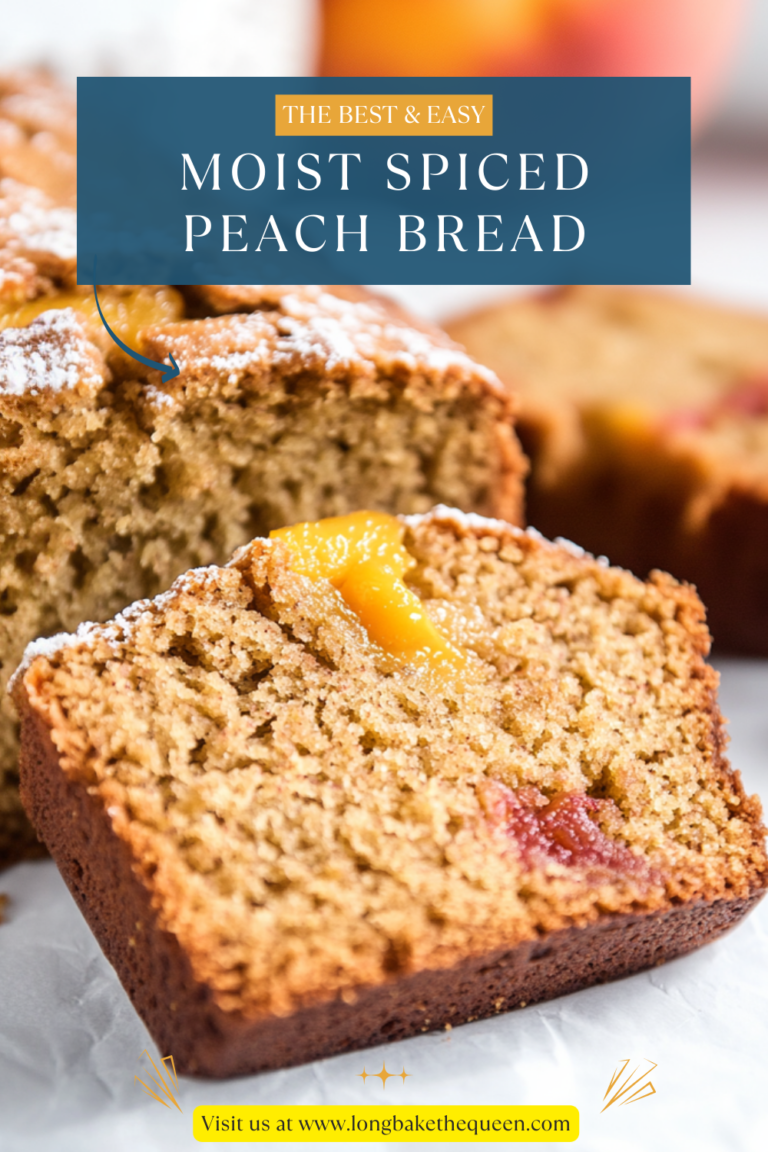 Moist Spiced Peach Bread