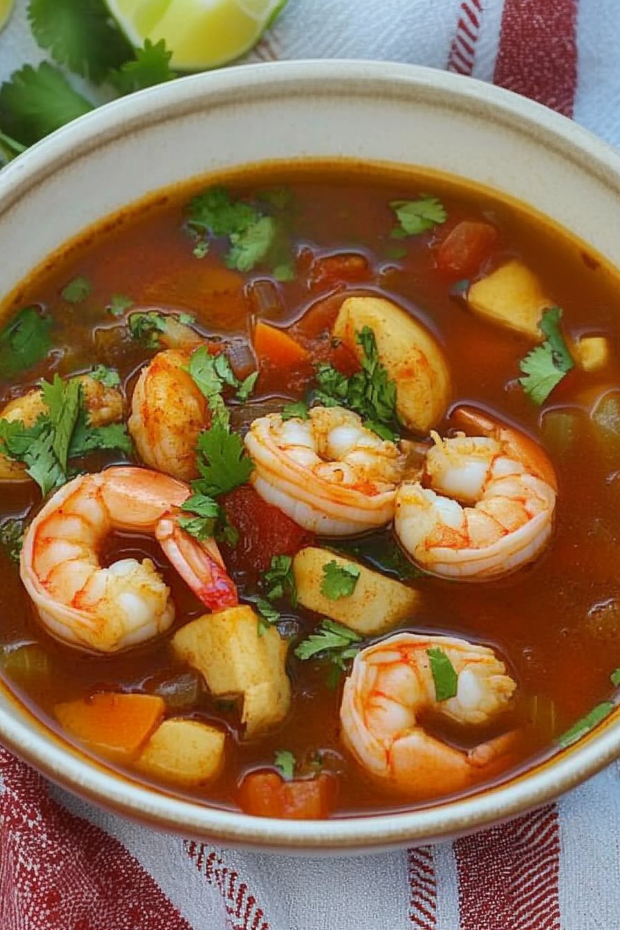 Caldo de Camaron (Mexican Shrimp Soup)