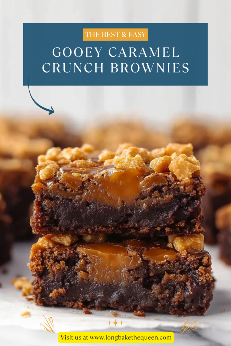 Gooey Caramel Crunch Brownies