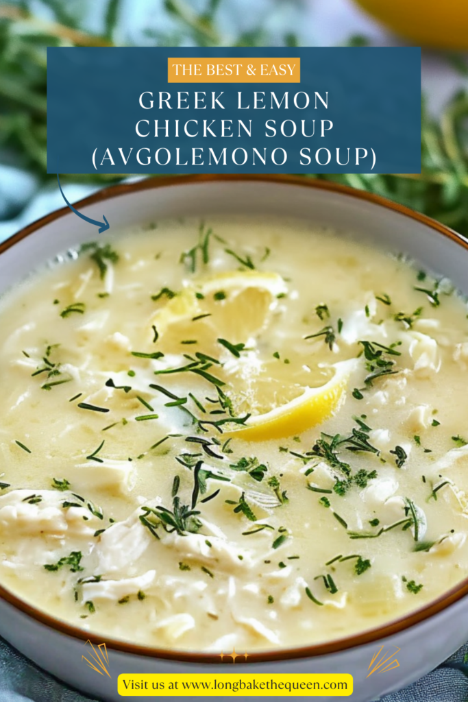 Greek Lemon Chicken Soup (Avgolemono soup)