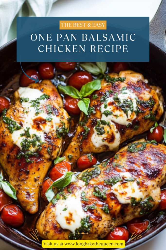 One Pan Balsamic Chicken Recipe