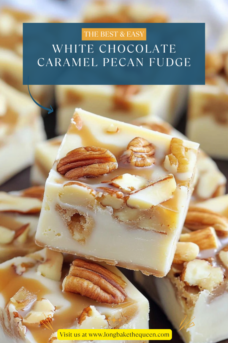 White Chocolate Caramel Pecan Fudge
