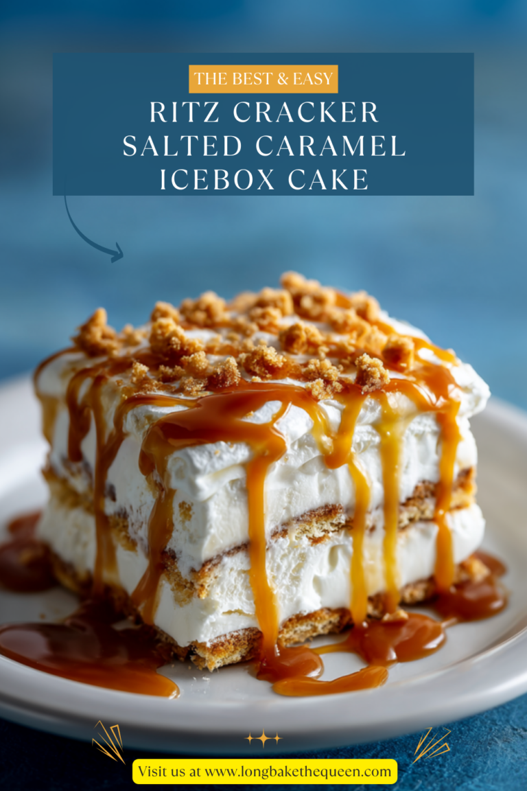 Ritz Cracker Salted Caramel Icebox Cake